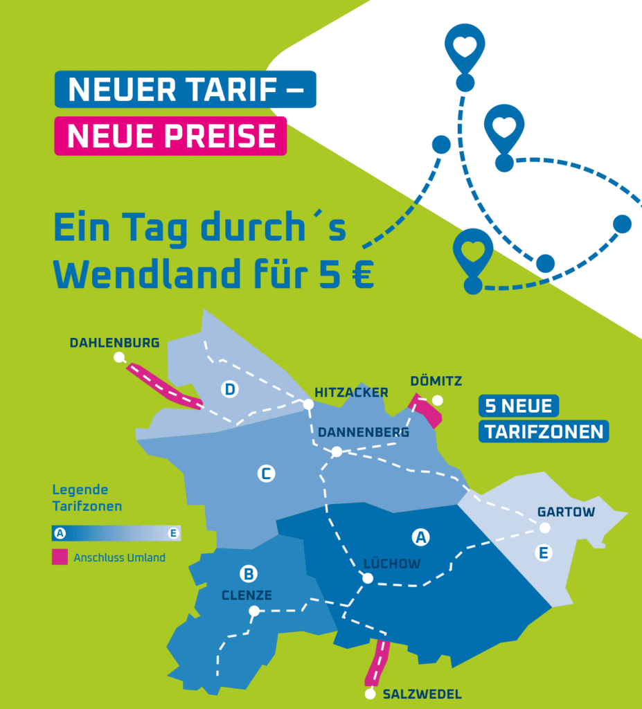 Ab 1. Oktober 2023: Der neue Wendlandtarif ist da! - Wendland Mobil